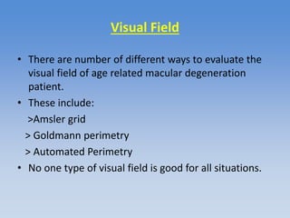 Low vision workup in ARMD | PPTX | Eye and Vision Conditions | Diseases ...