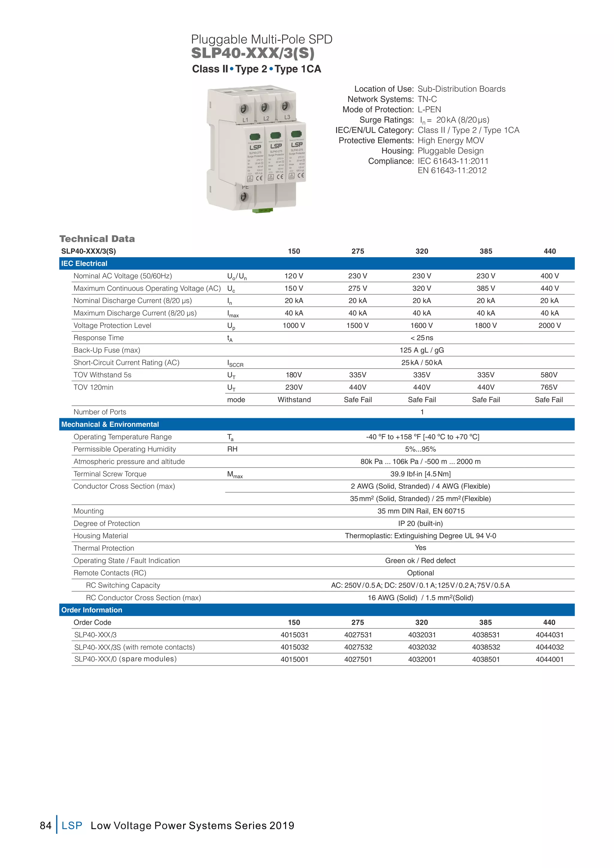 T2 AC Surge Protection | PDF