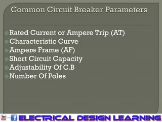 Low voltage circuit breakers | PDF