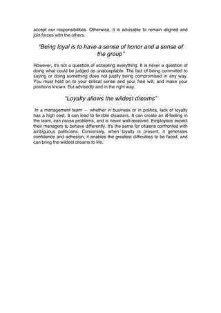 Loyalty, an essential value for a leader | PDF