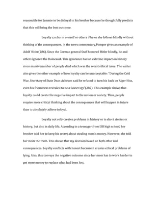 Loyalty | DOCX