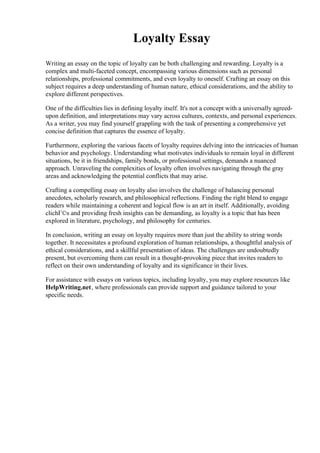 Loyalty Essay.pdf