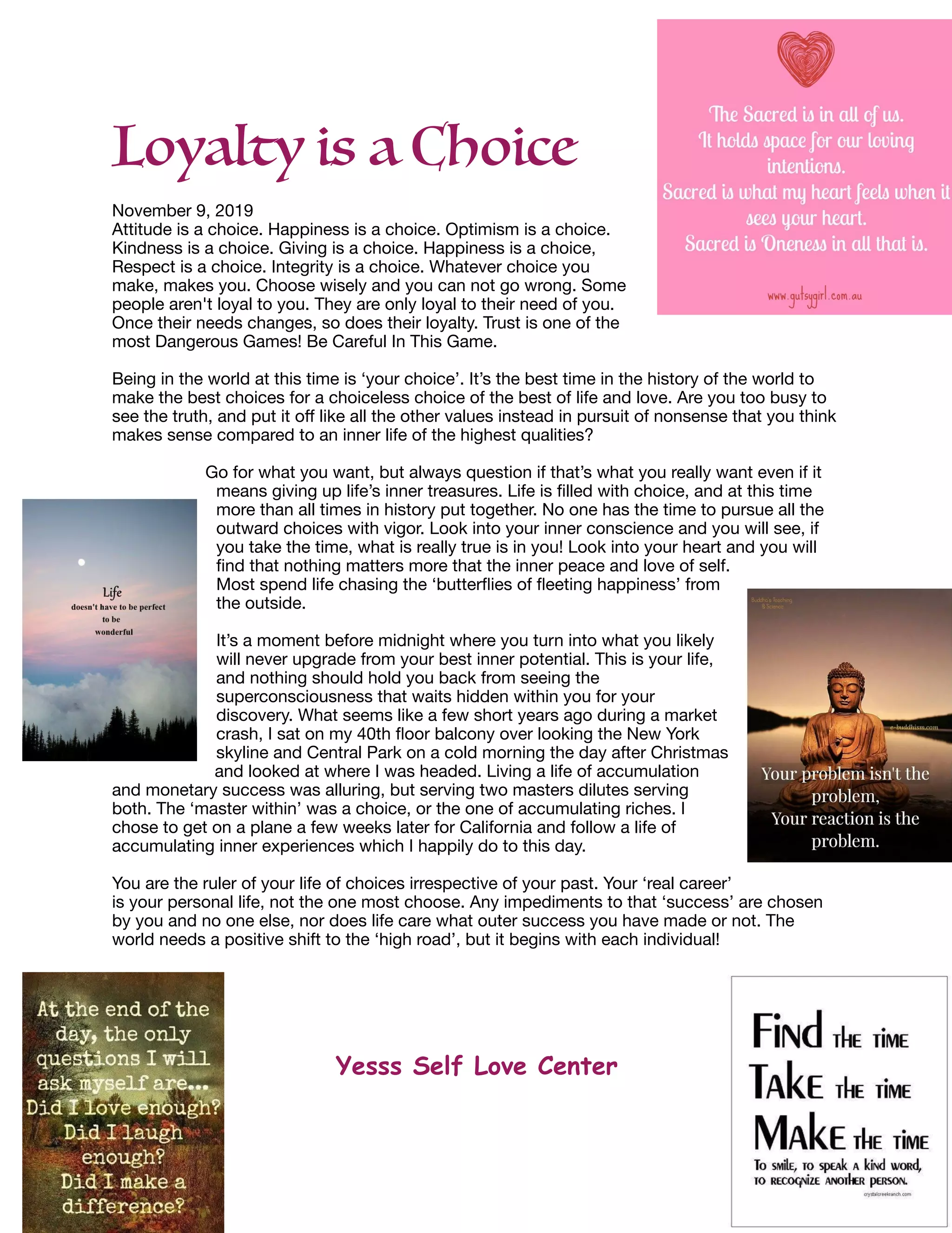 Loyalty is a choice | PDF