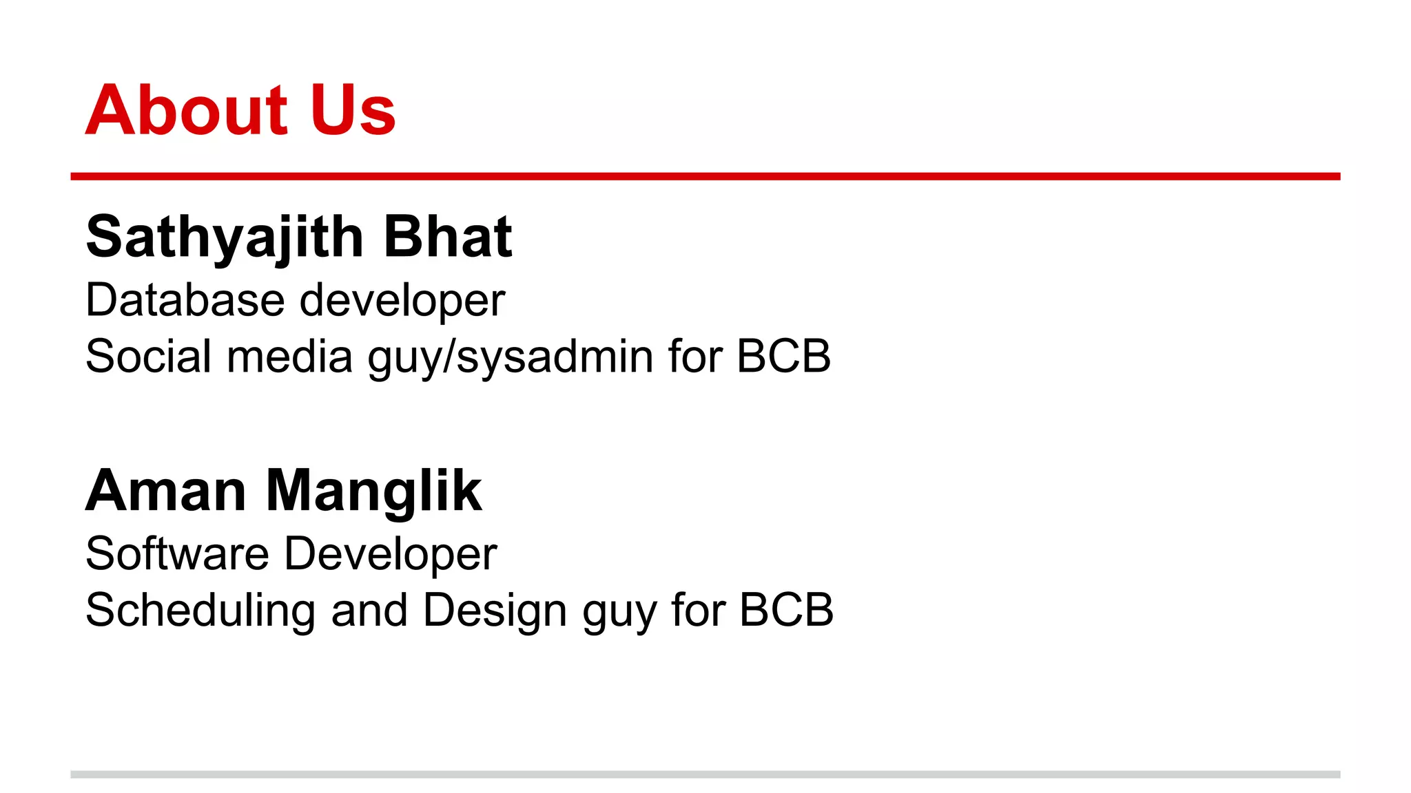 Technology behind Barcamp Bangalore | PPTX