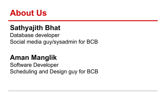 Technology behind Barcamp Bangalore | PPTX