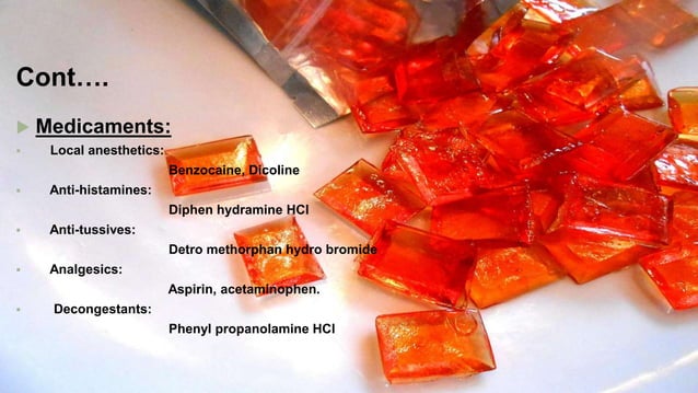 Lozenges | PPTX | Ear, Nose and Throat Conditions | Diseases and Conditions