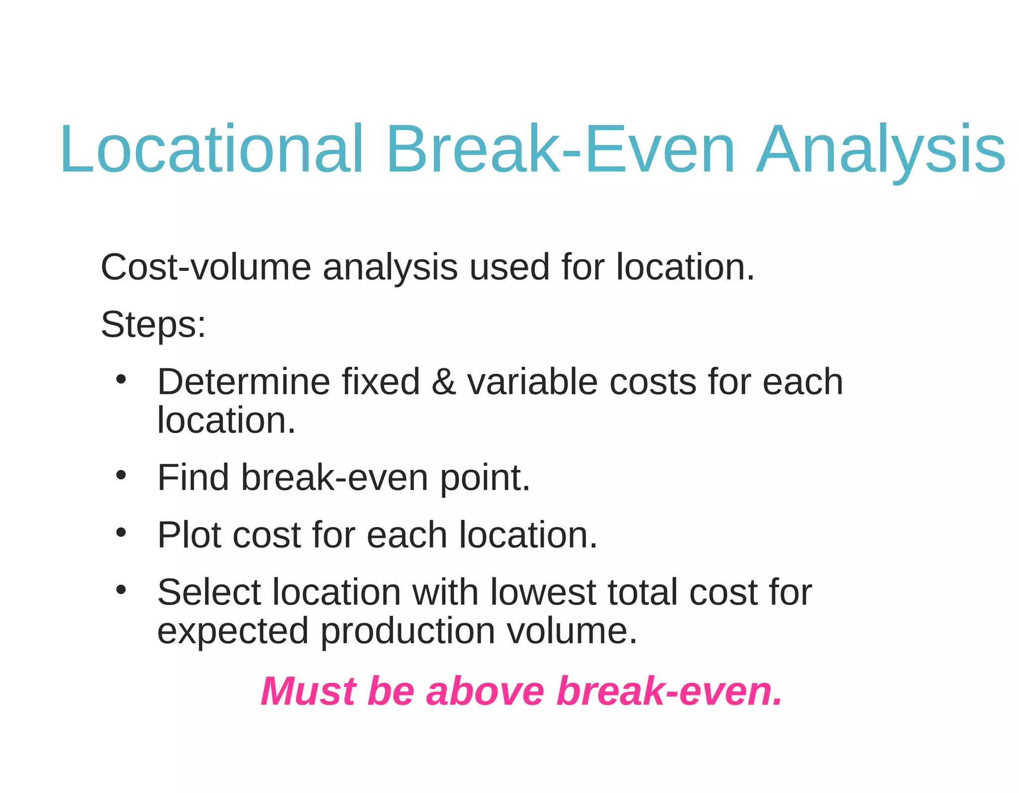 Location Planning and Analysis | PPT