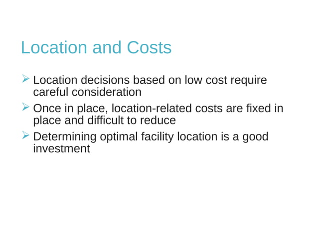 Location Planning and Analysis | PPT