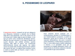 Leopardi e il suo pessimismo cosmico | PPTX