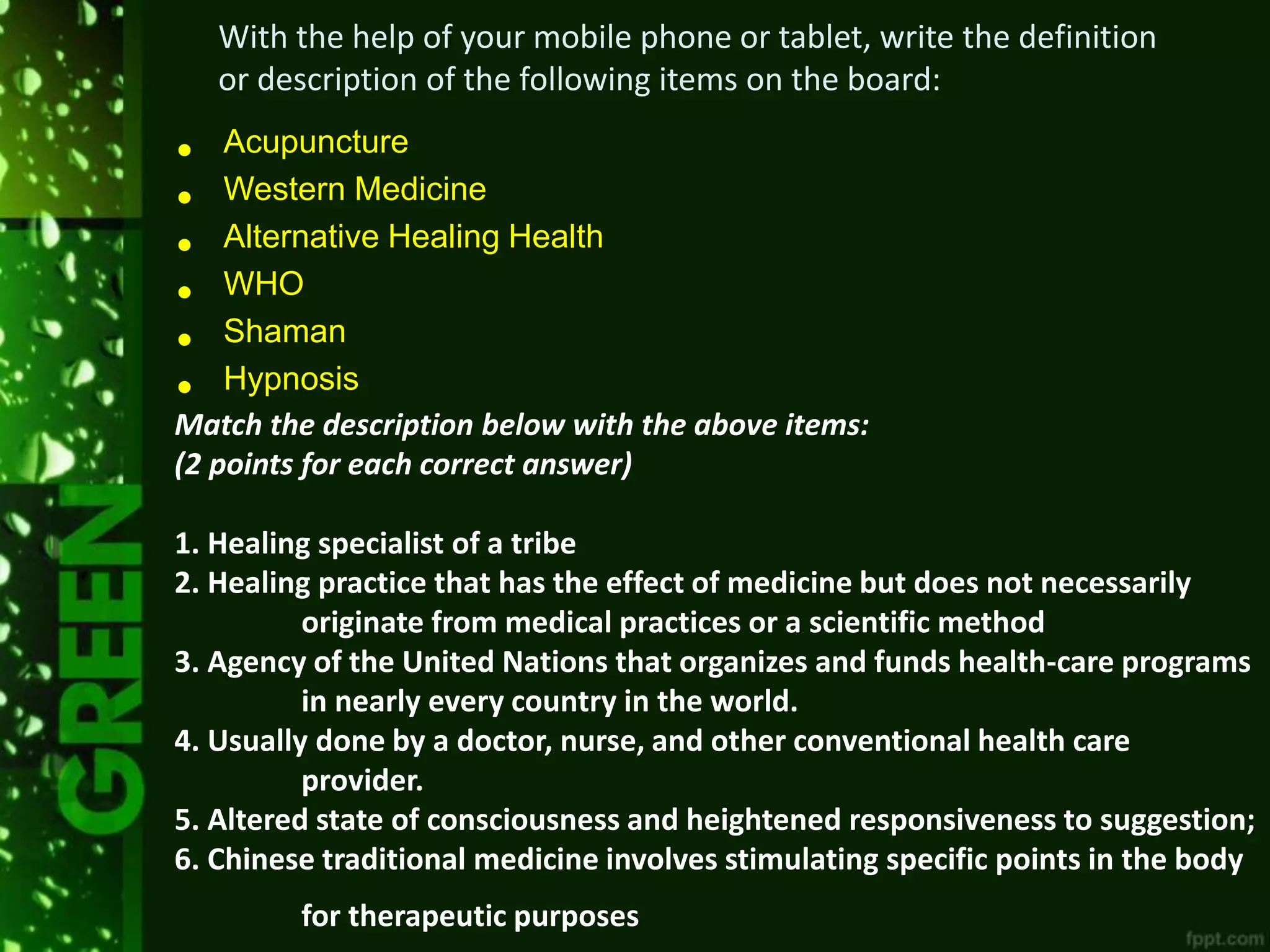 UCSP-Health Institution Lesson Plan | PPTX