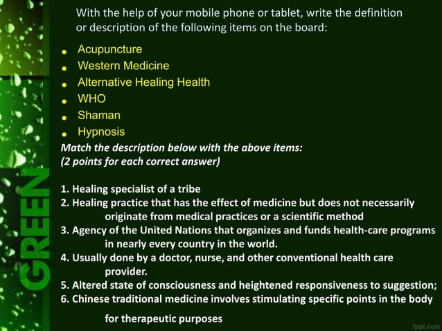 UCSP-Health Institution Lesson Plan | PPTX