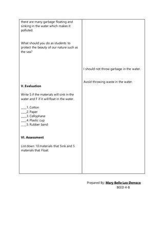 Lesson Plan in Science | DOCX
