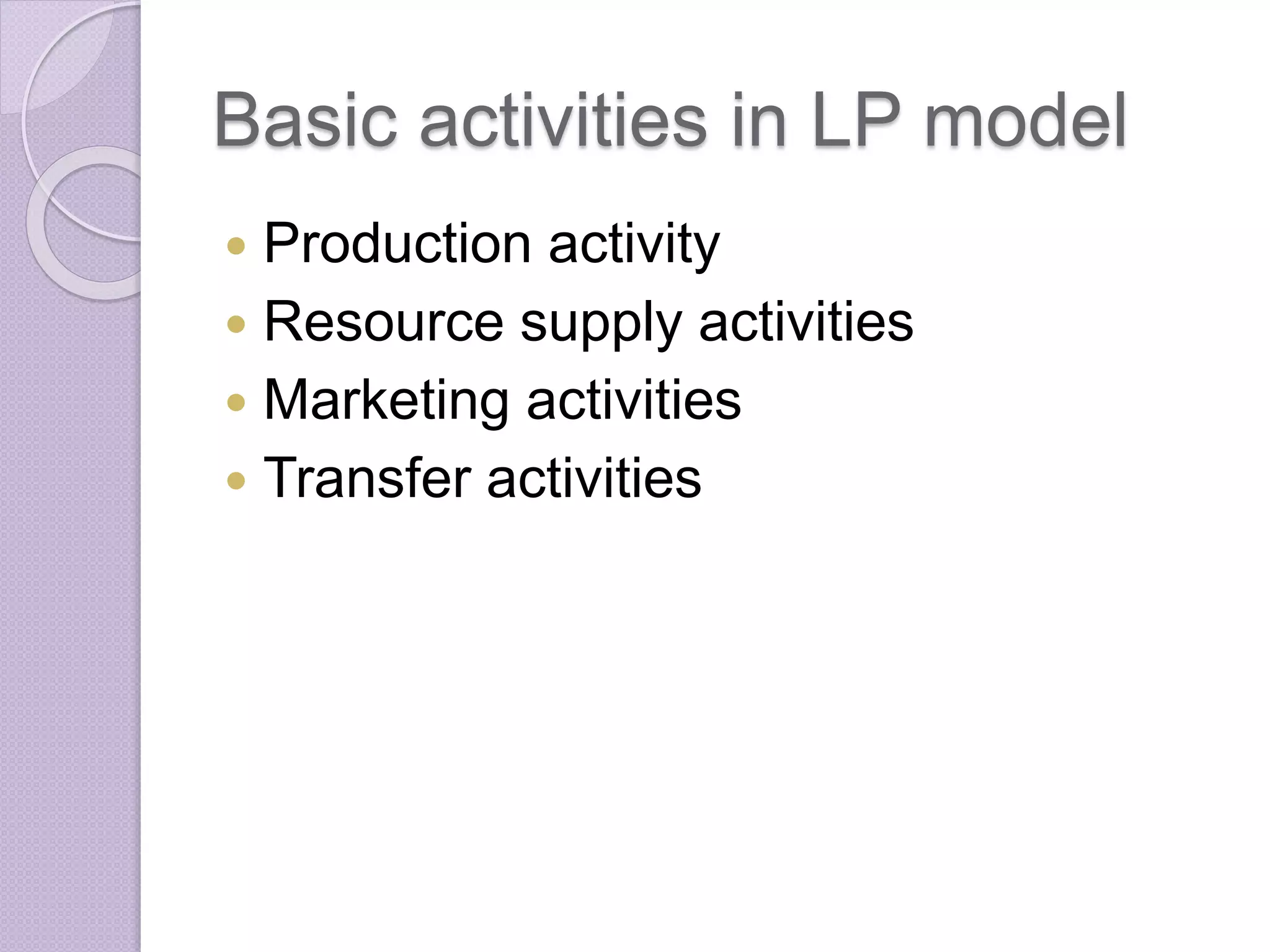 Linear Programming- Lecture 7 and 8 | PPT