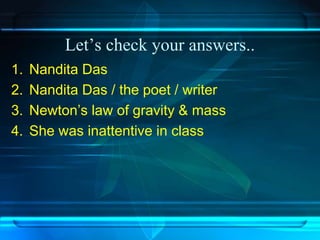 "Newton's Law" by Nandita Das | PPTX