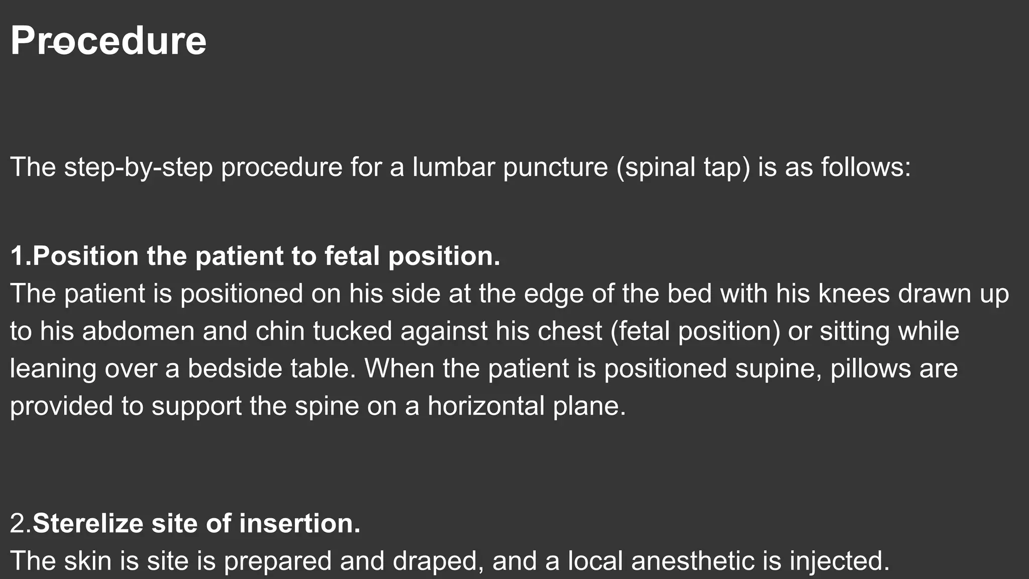 Lumber Puncture | PDF