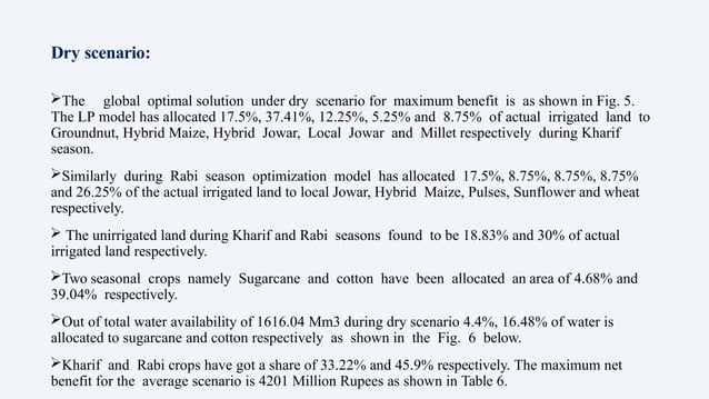 linear programming for reservoir operation | PPT