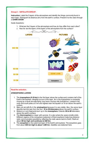 Detailed Lesson Plan - Earth's Atmosphere | DOCX