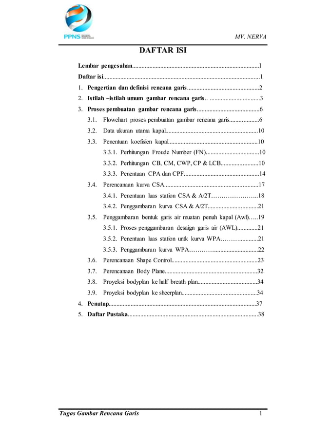 Lines plan cargo 0,72 cb | DOCX