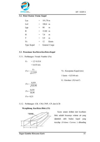 Lines plan cargo 0,72 cb | DOCX