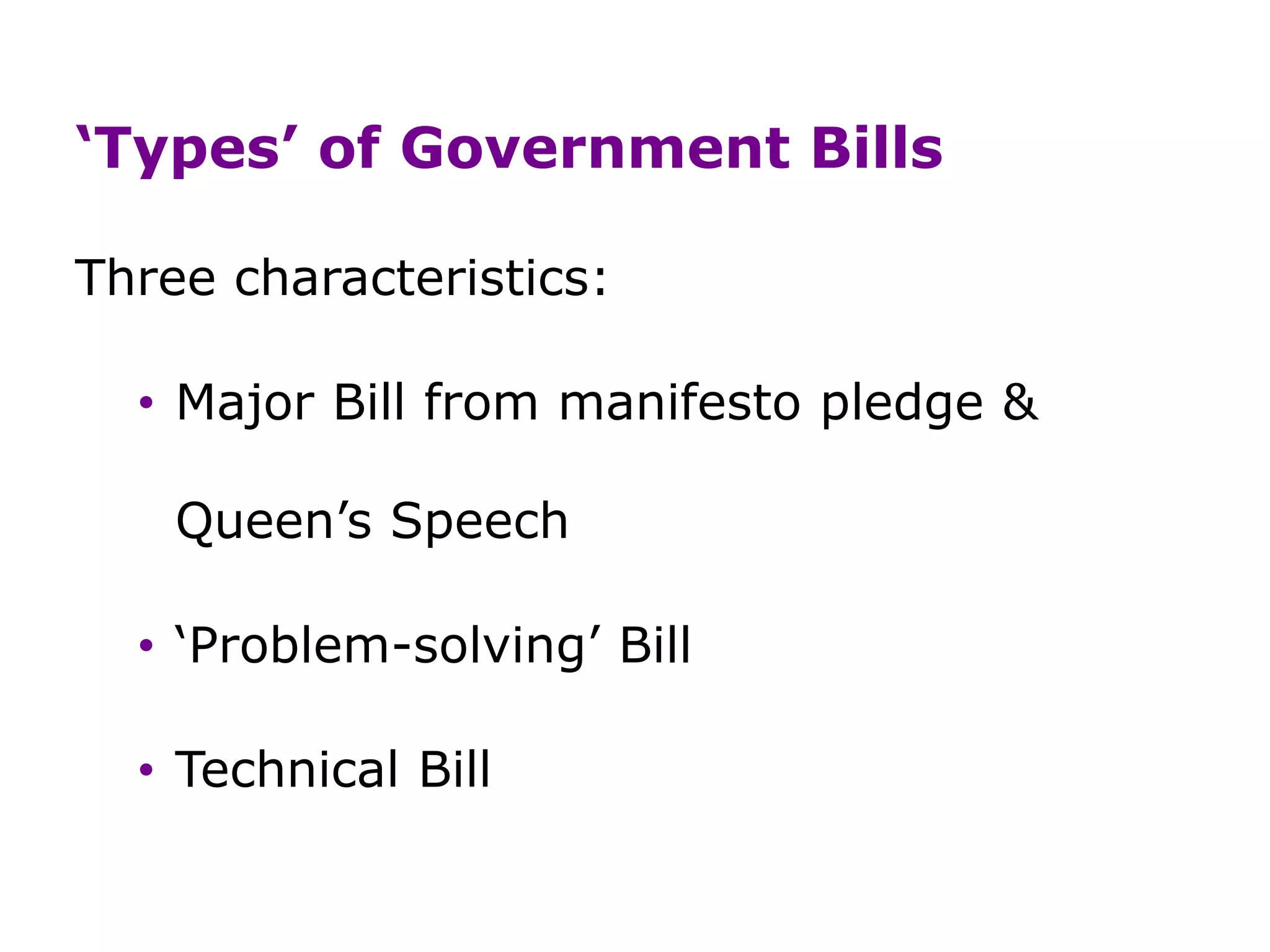 House of Commons Primary Legislation procedure | PPTX
