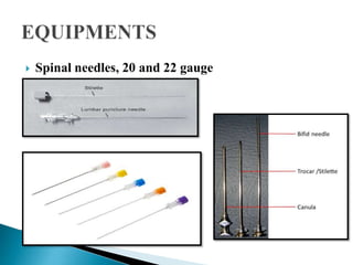 LUMBAR PUNCTURE | PPTX