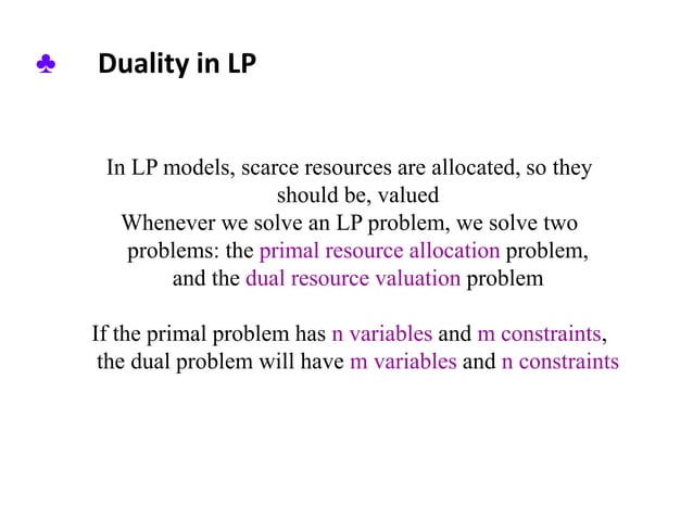 Duality In Linear Programming Ppt