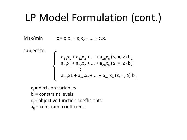 Duality in Linear Programming Duality in Linear Programming