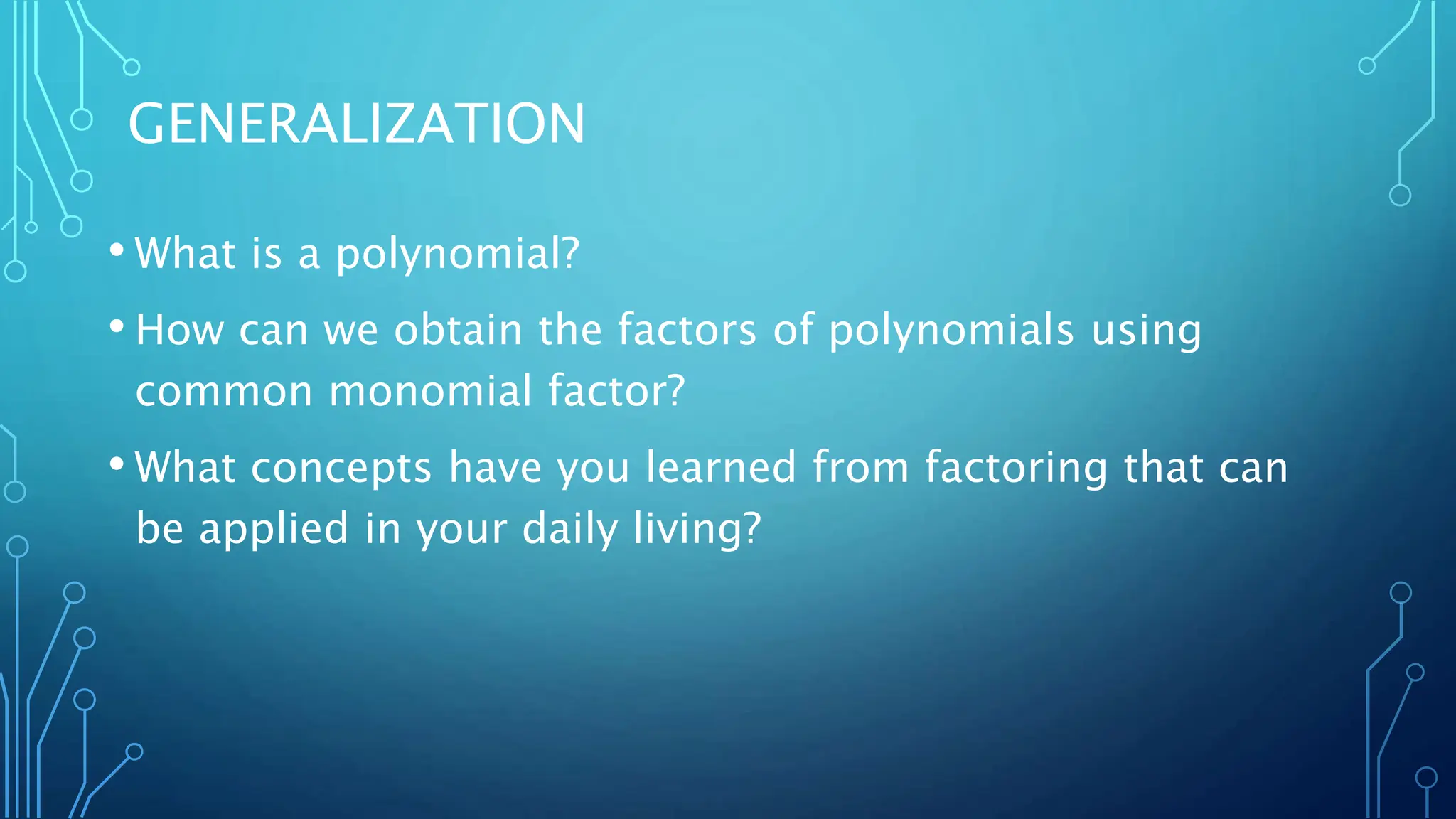 Factoring polynomial with common monomial factor | PPTX