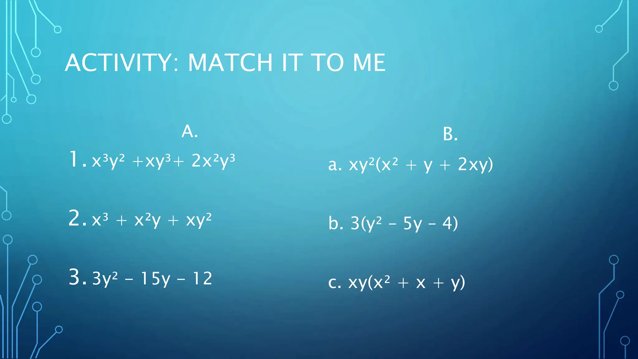 Factoring polynomial with common monomial factor | PPTX