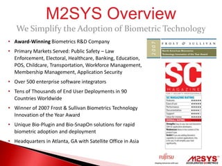 Fujitsu PalmSecure Biometric Technology for Retail Loss Prevention | PPT