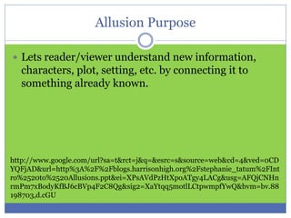 Lp 03.11 12 diction, allusion, roman a clef | PPTX | Fiction | Books ...