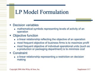 Linear Programming Free Power Point Slide Presentation.ppt