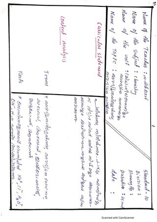 Peer teaching lesson plan | PDF