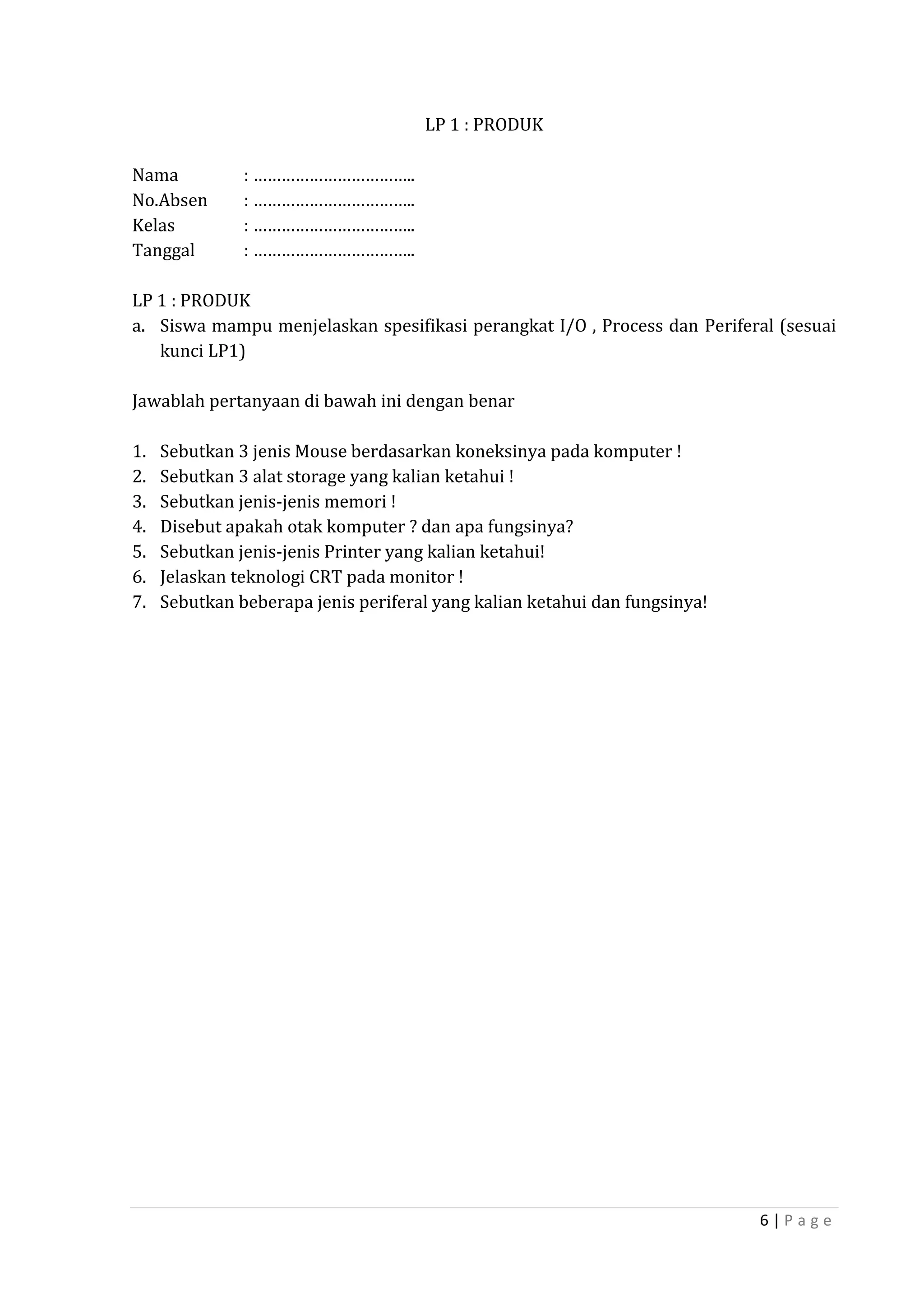 Lp1 produk spec | DOCX