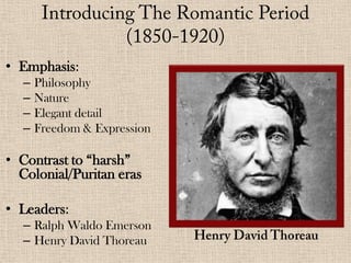 Shaq vs. The Romantics: An Introduction to (Anti) Transcendentalism and ...