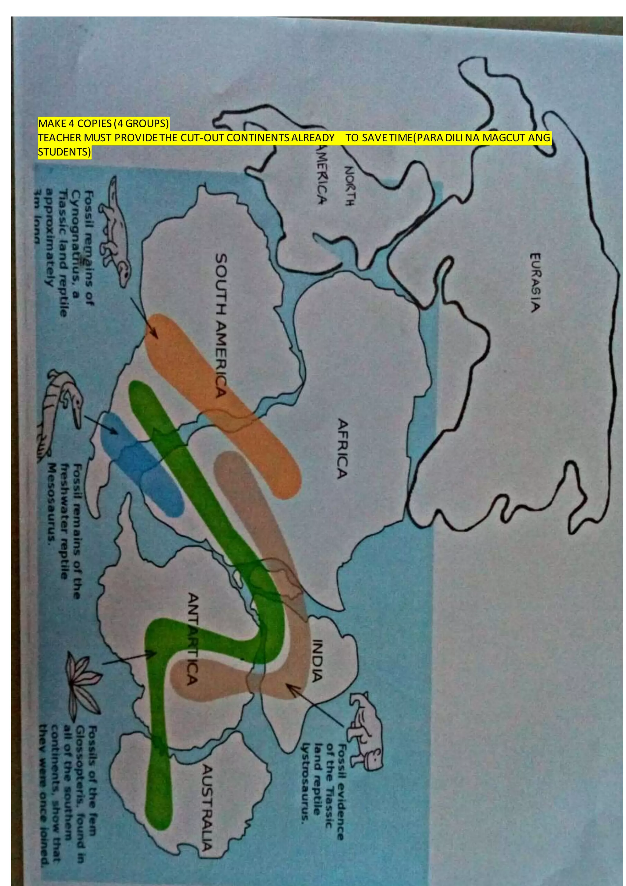 Continental Drift theory evidences LP | DOCX
