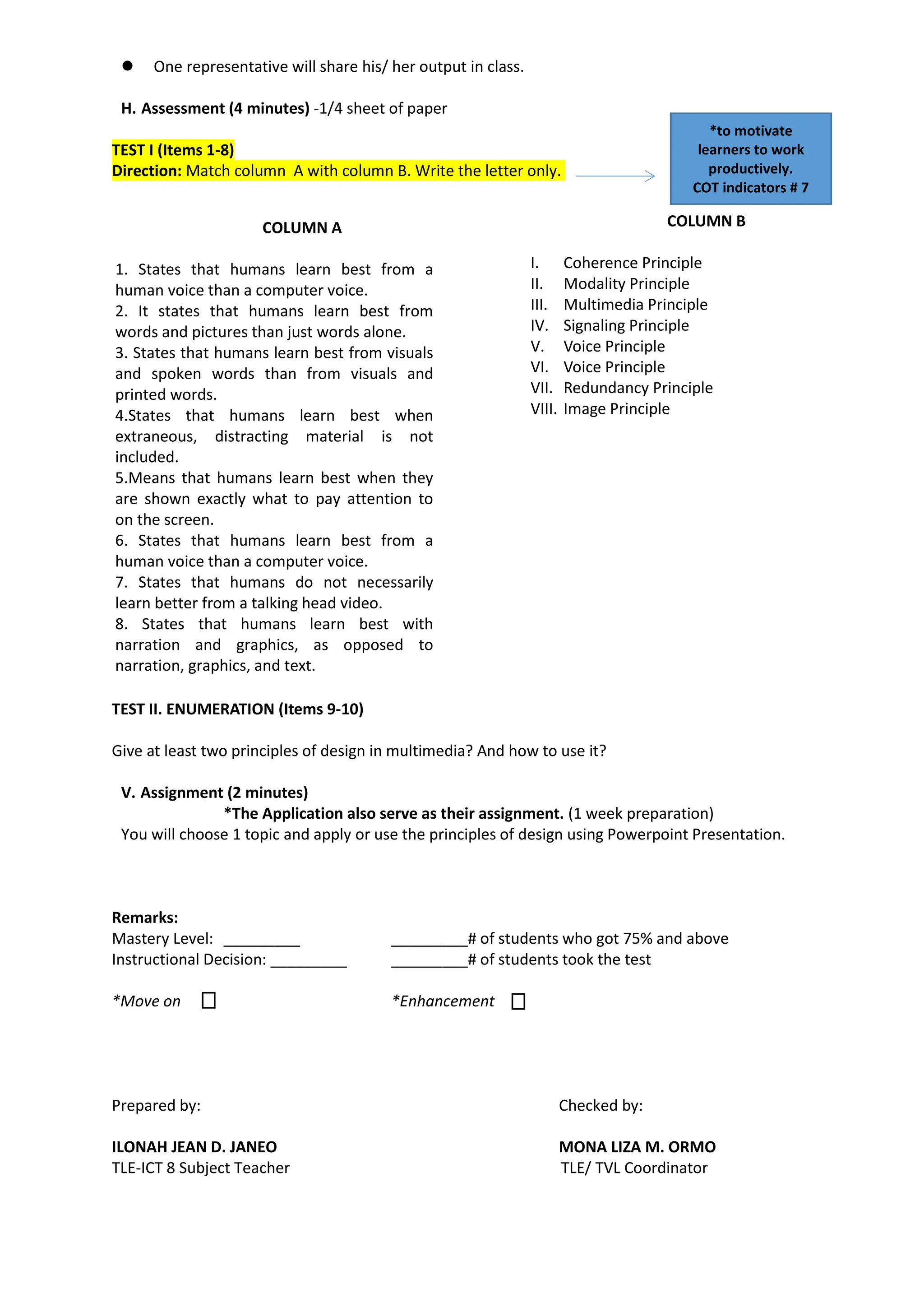 CREATIVE TECHNOLOGY GRADE 8 PRINCIPLES OF DESIGN APPLIED IN VARIOUS ...