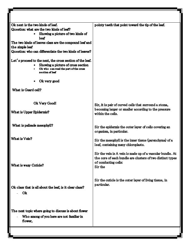 DETAILED LESSON PLAN IN CROP SCIENCE