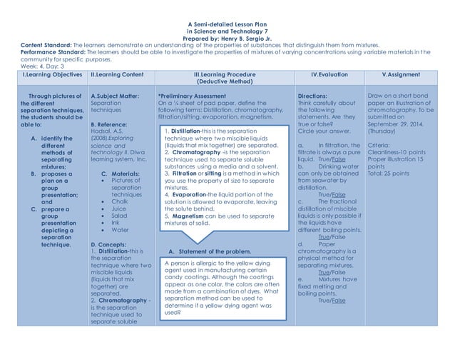 Deductive Method Lesson Plan | DOCX