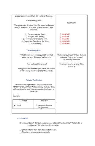 Lesson Plan In English #MichellCorpuz | DOCX