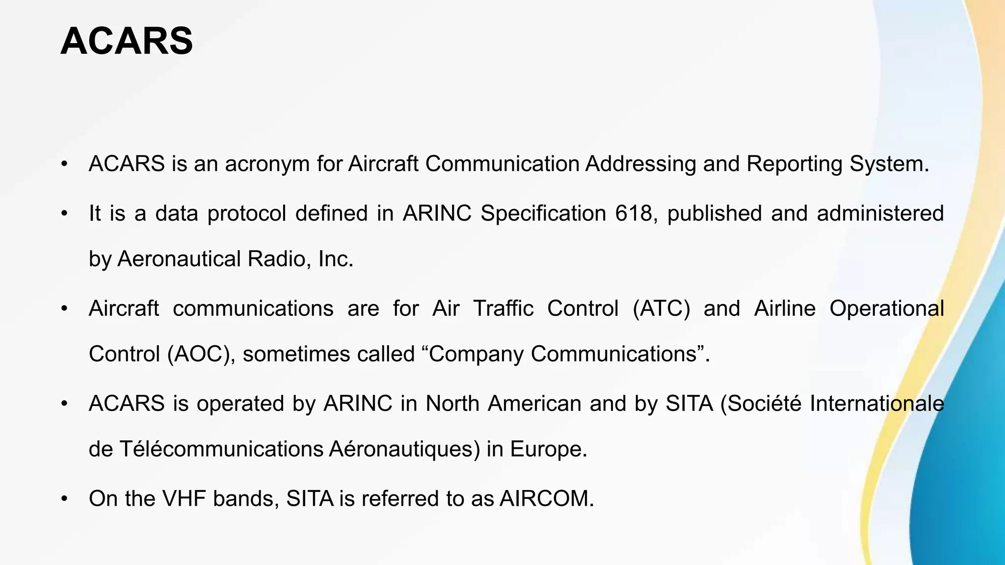 ACARS | PPTX