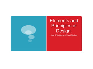 The elements and principles of design | PPT