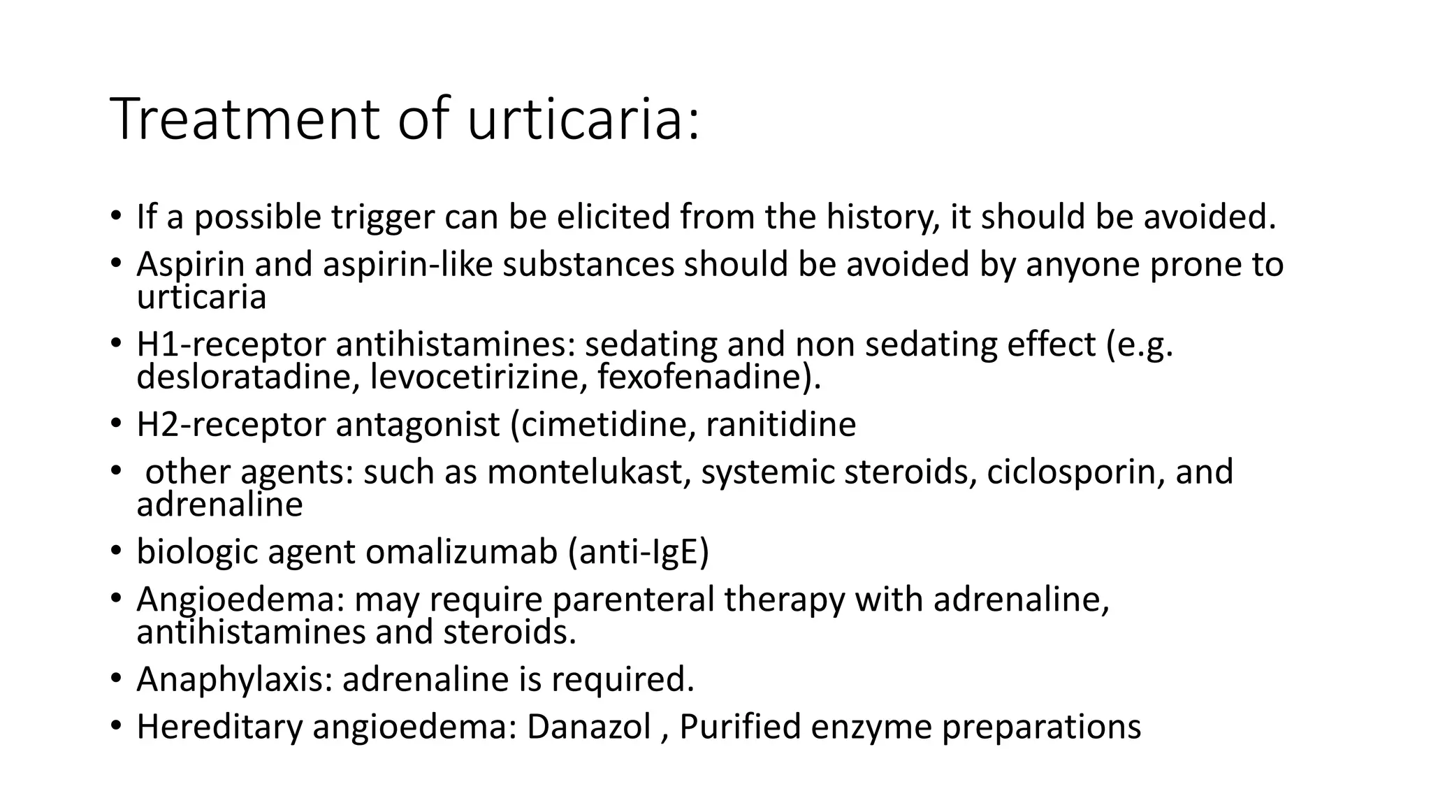8th lecture urticaria em | PPTX