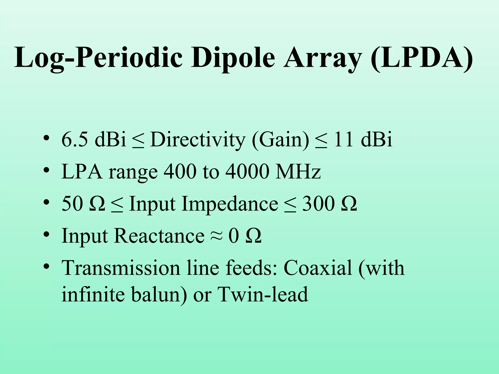 log periodic antenna | PPT