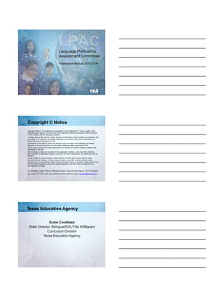 Lpac framework manual participantnotes2015 2016 | PDF