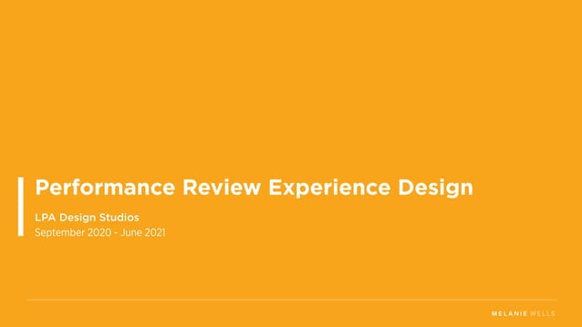 Performance Review Experience Design | PPT