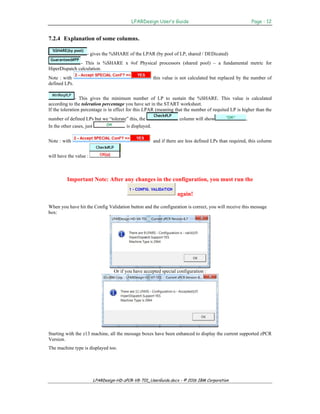 LPAR Design Tool V8 -T01 for IBM z Systems | PDF