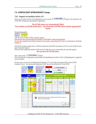 LPAR Design Tool V8 -T01 for IBM z Systems | PDF
