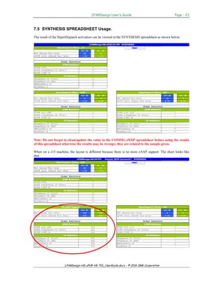 LPAR Design Tool V8 -T01 for IBM z Systems | PDF