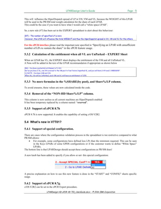 LPAR Design Tool V8 -T01 for IBM z Systems | PDF